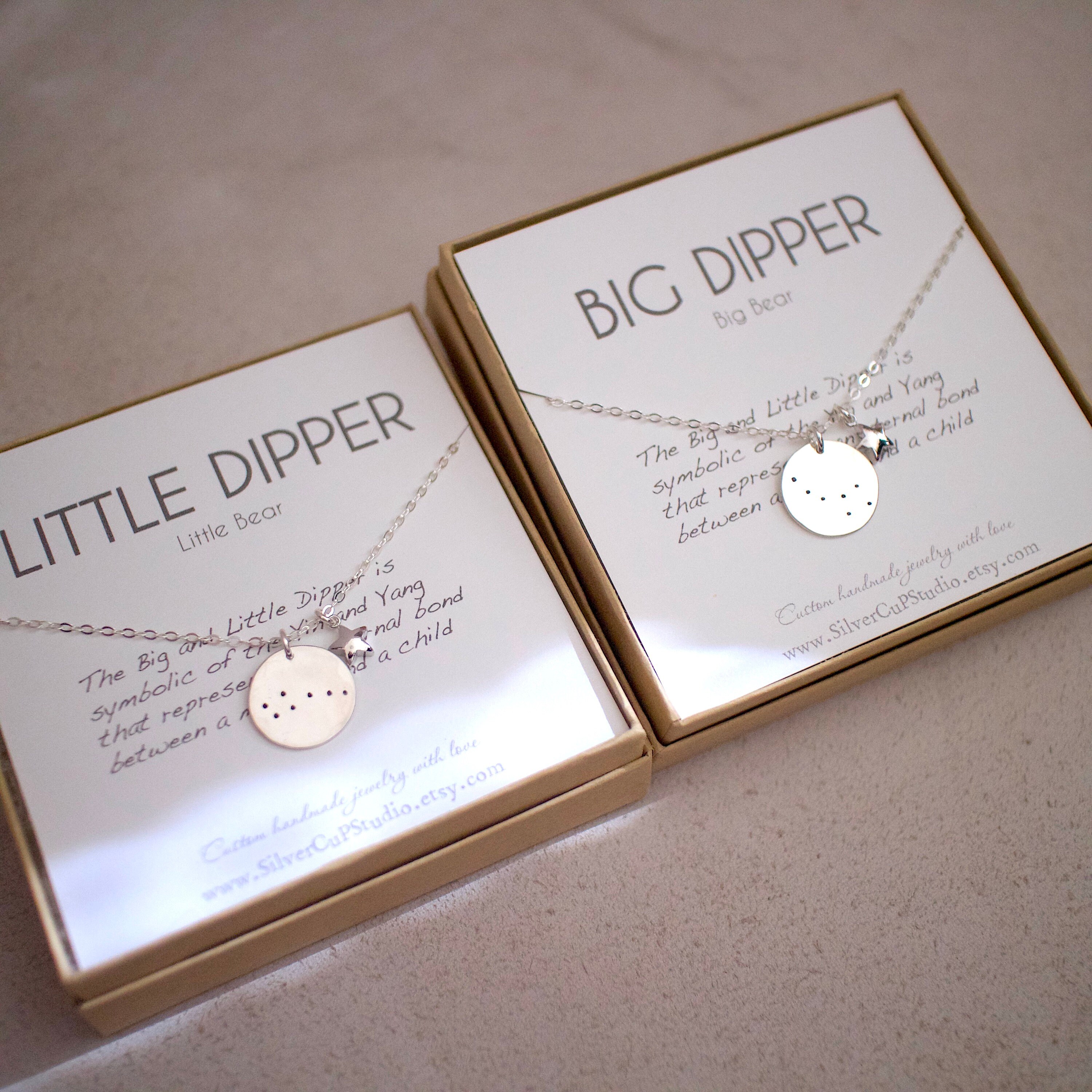 Big Dipper I Little Dipper : Constellation Necklace • Celestial Jewelry ...