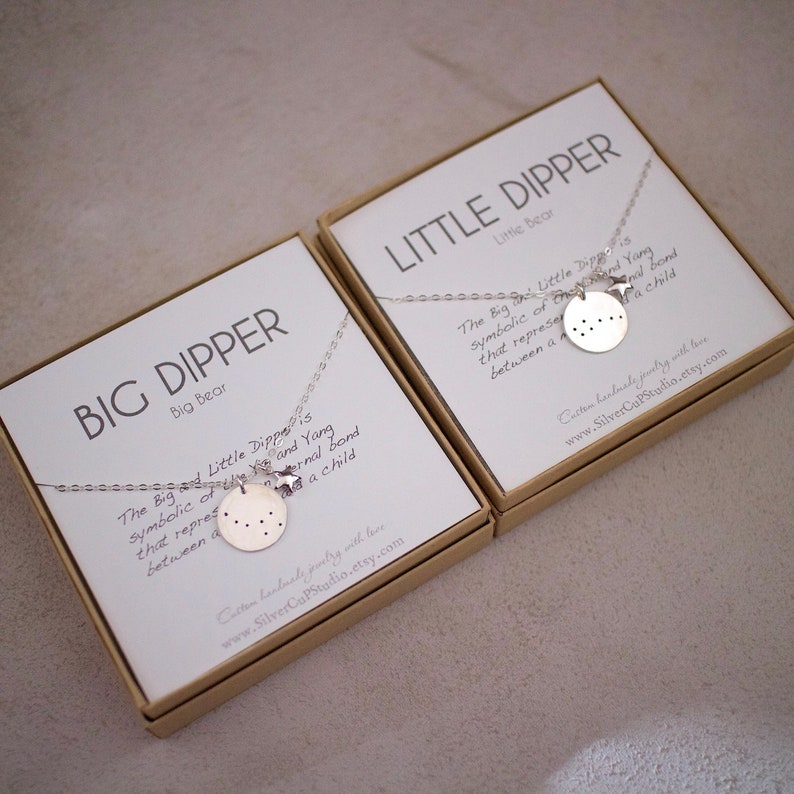 Big Dipper I Little Dipper : Constellation Necklace - Etsy