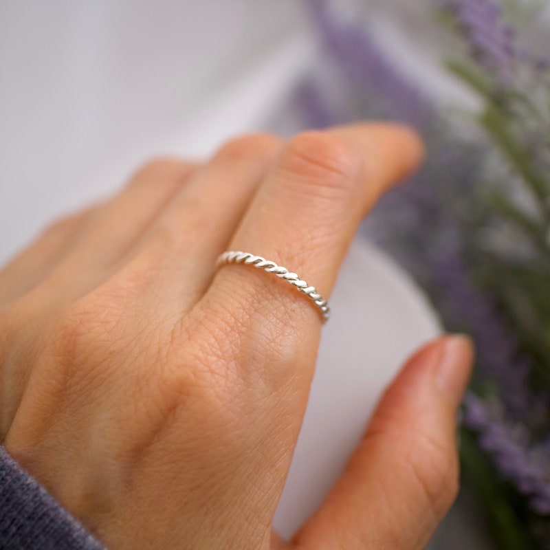 Silver Twisted Ring - Etsy