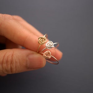 Dainty Rose Ring Thin Wire Rose Ring 20 Gauge Wire Flower - Etsy