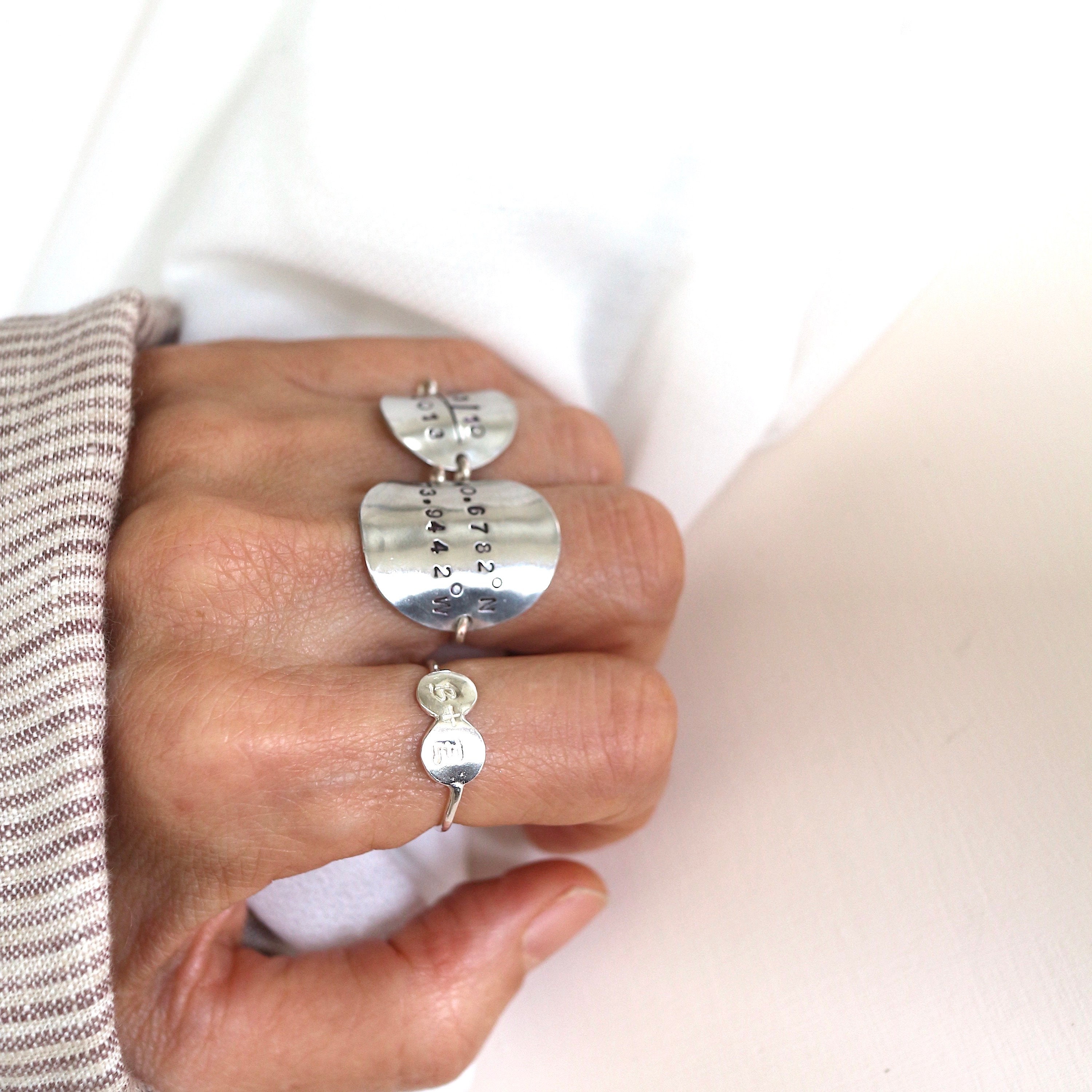 Coordinate Disc Ring • Latitude Longitude - Location Ring • Going Away ...