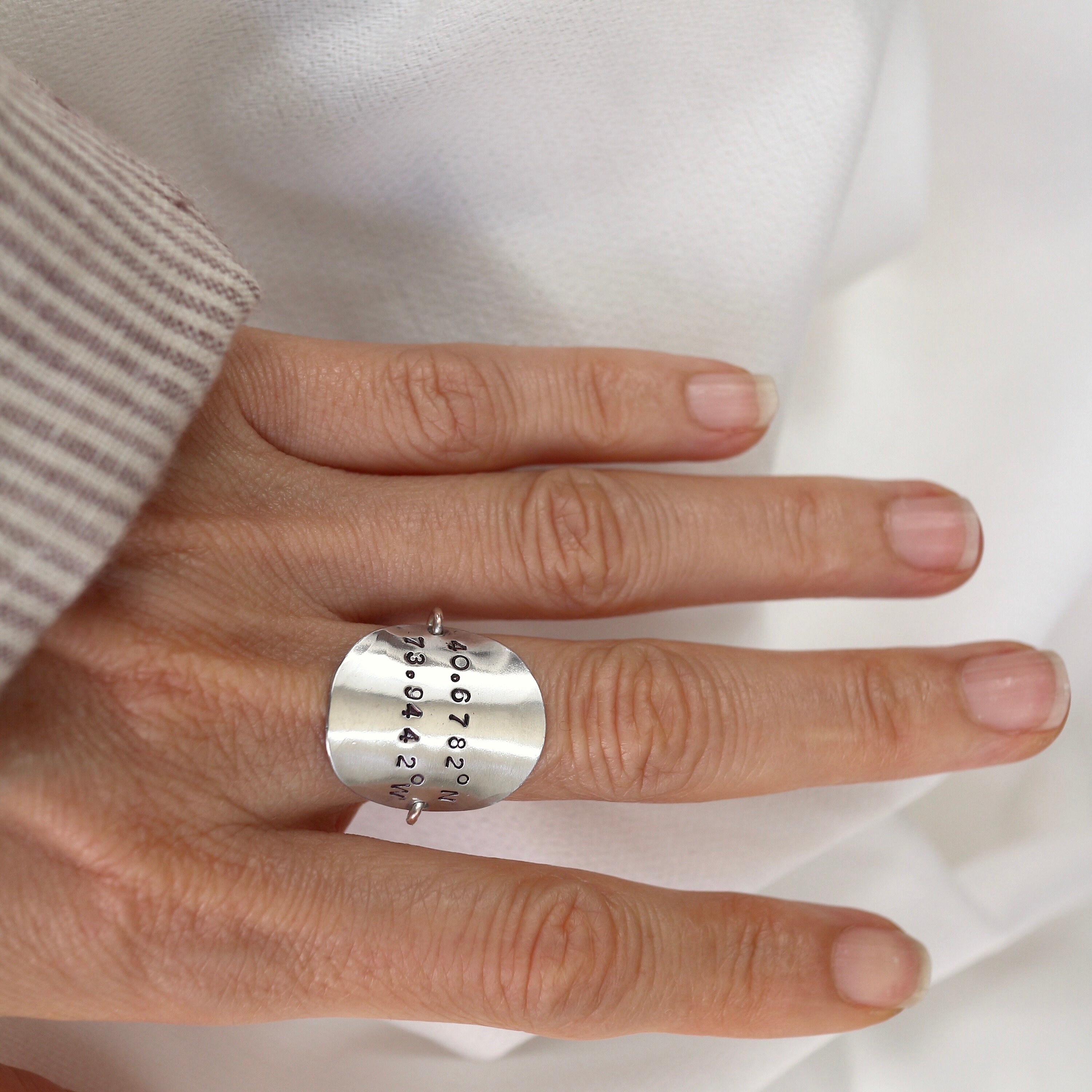 Coordinate Disc Ring • Latitude Longitude - Location Ring • Going Away ...