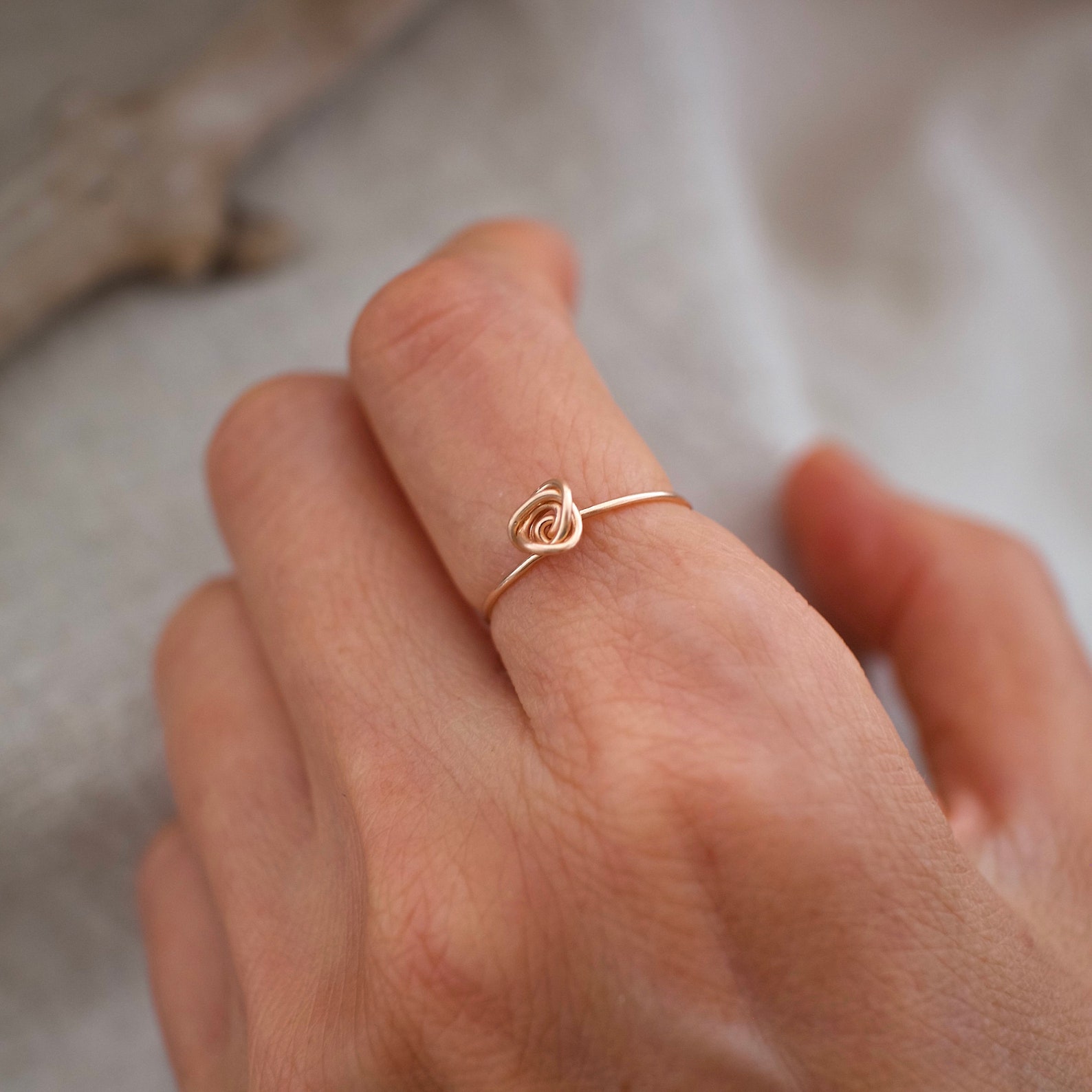 Dainty Rose Ring Thin Wire Rose Ring 20 Gauge Wire Flower - Etsy