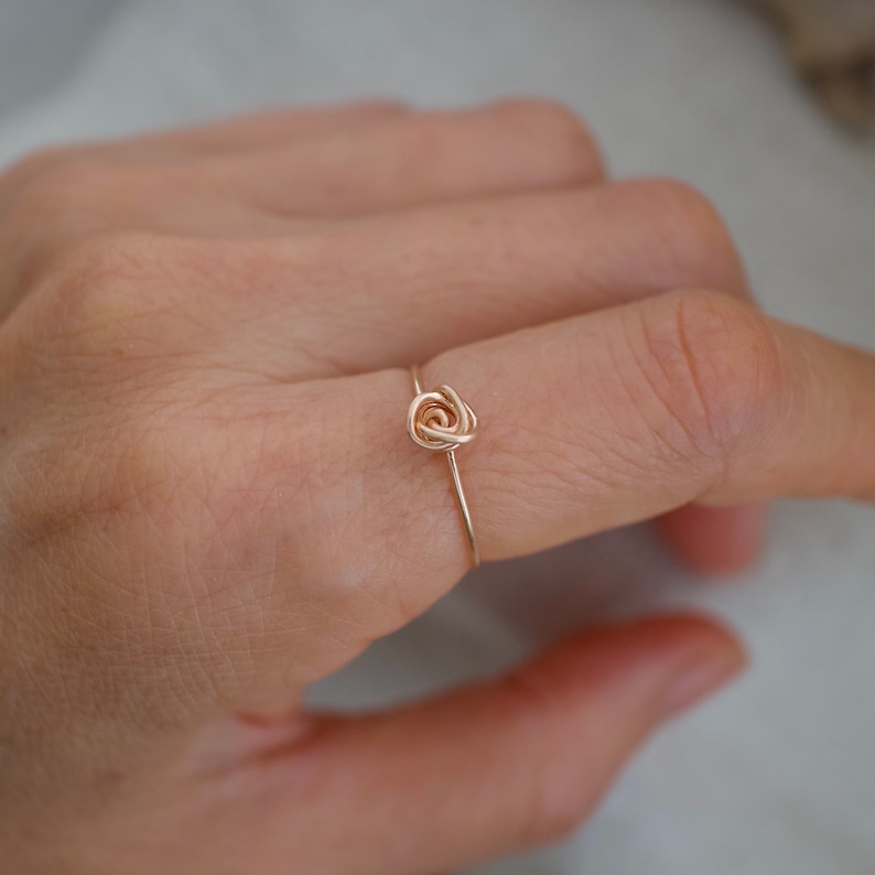 Dainty Rose Ring Thin Wire Rose Ring 20 Gauge Wire Flower - Etsy