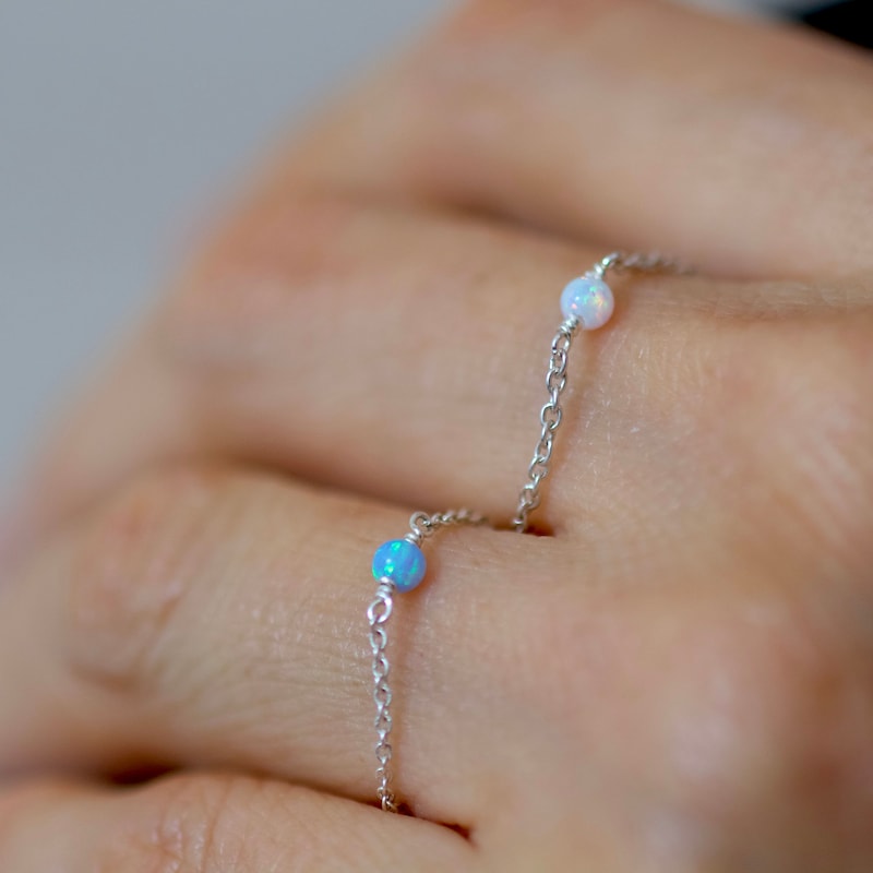 Thin Opal Ring - Etsy