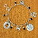 Customized Labrador Retriever Bracelet, Black Lab Charm Bracelet ...
