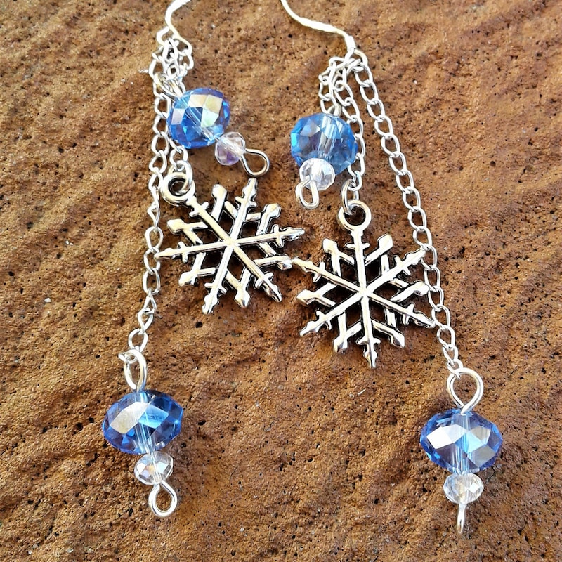 Snowflake Earrings - Etsy