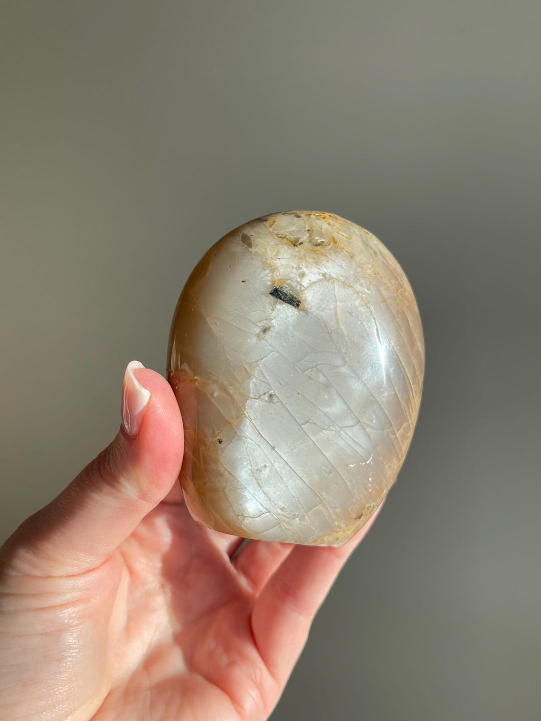 Flashy Peach Moonstone Freeform | Peach Moonstone Crystal Freeform ...