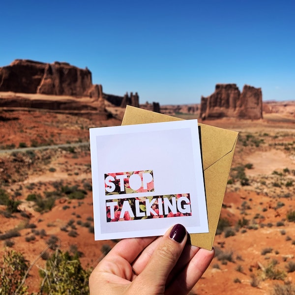 Stop Talking - Etsy