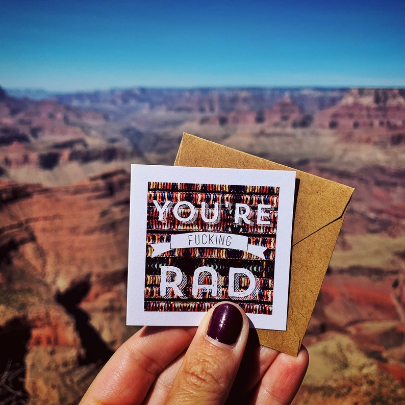 Encouraging Card - You Are Rad - Etsy