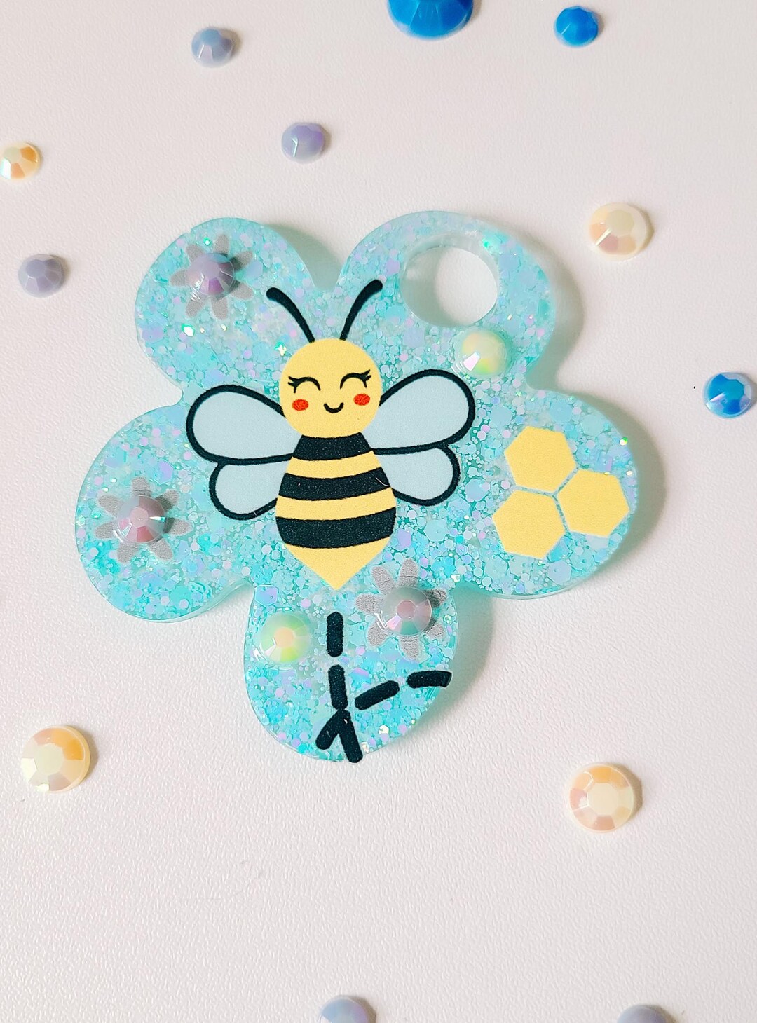Bumble Bee Stanley Cup Lid, 30oz Resin Stanley Cup Lids, Glitter Purple ...