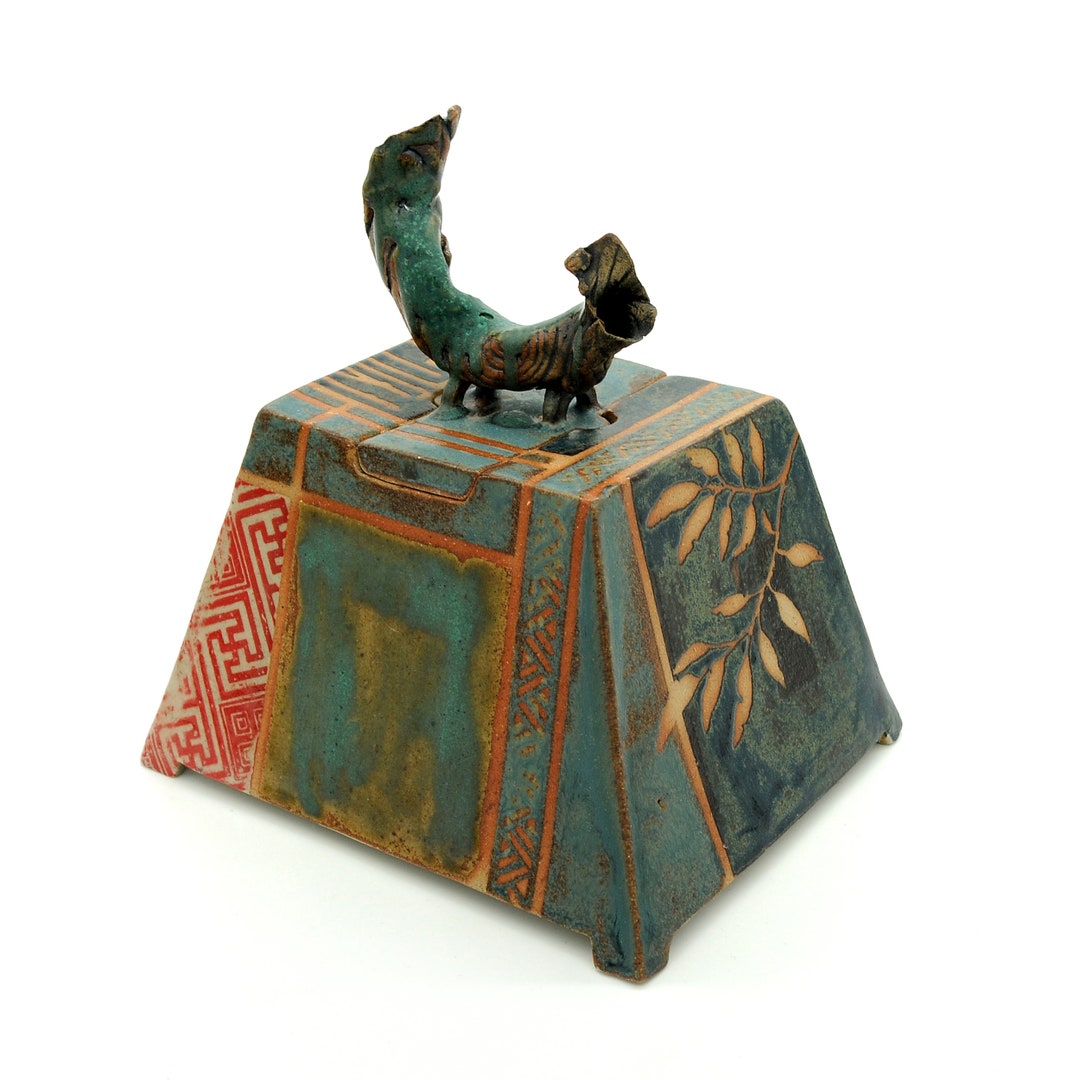 Ceramic Hand Built Art Pottery Sculptural Vessel Lidded - Etsy