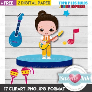 Topa y Los Rulos Junior Express clipart kawaii | Etsy