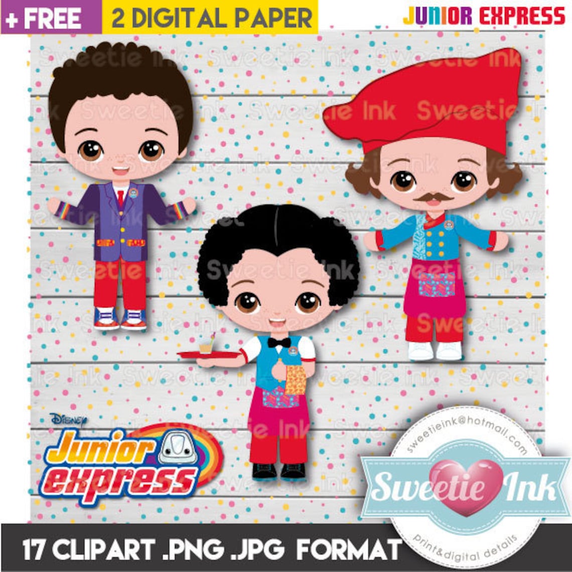 Junior Express clipart kawaii - Etsy México