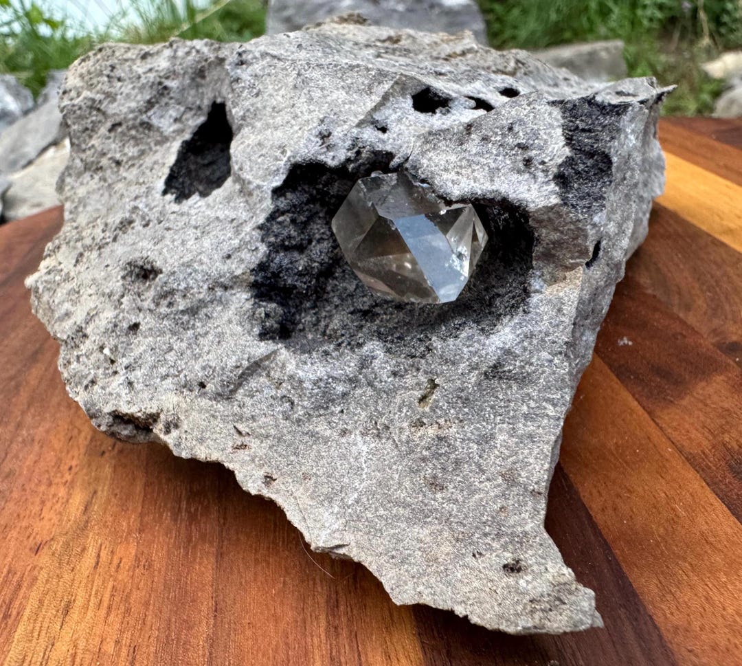 Large STUNNER 1” Raw NY Matrix Herkimer Diamond, 100% Natural, High ...
