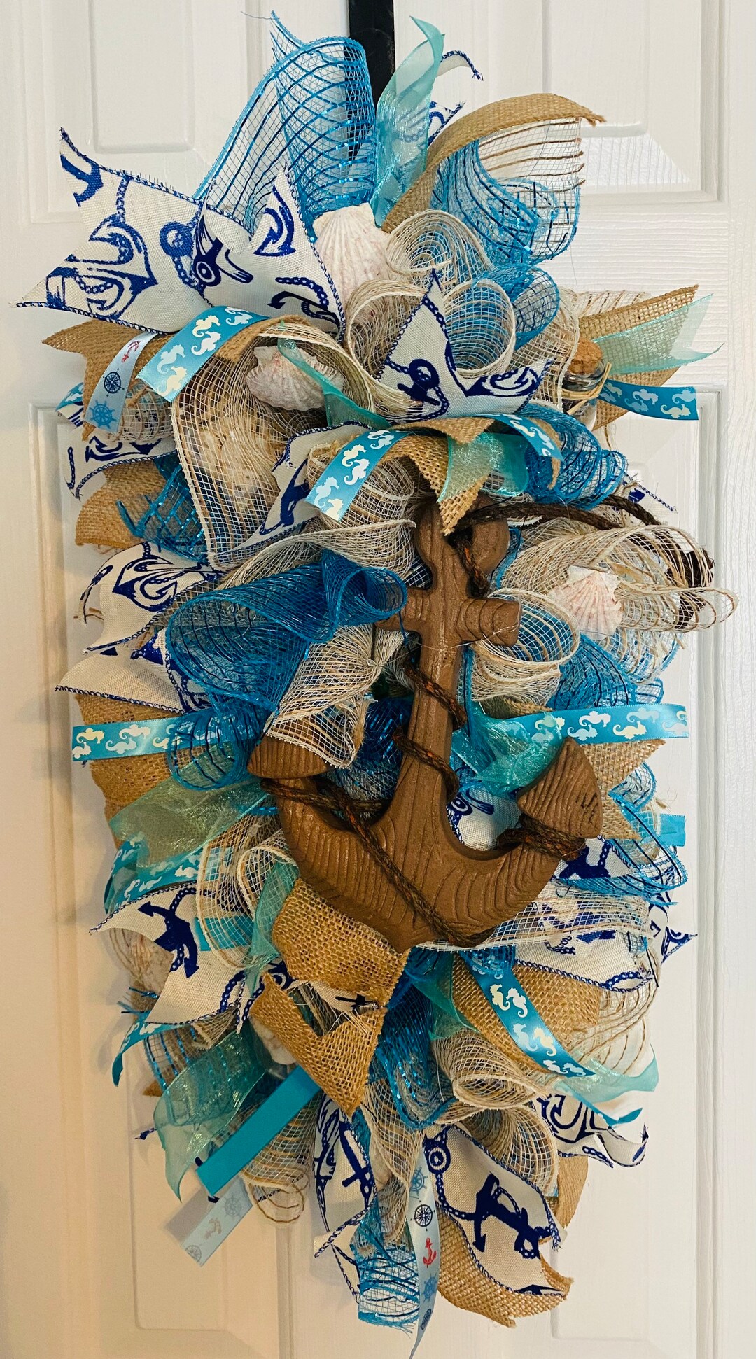 Nautical Door Decor Nautical Decor Beach Wreath Nautical - Etsy