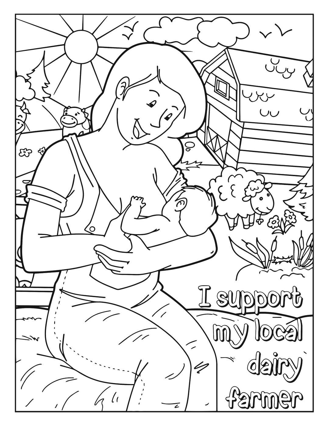 Breastfeeding Coloring Book- Digital Download - Etsy