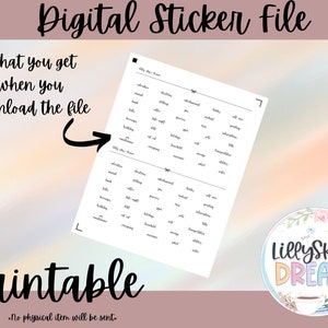 DIGITAL//PRINTABLE - Budget Tab Categories Simpleshopz Collab - Etsy