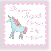 Unicorn Valentine Card, Unicorn Cards for Class Party - Etsy