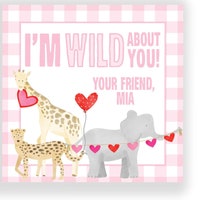 Printable Valentines Day Cards for Kids, Valentine Tags, Zoo Valentine ...