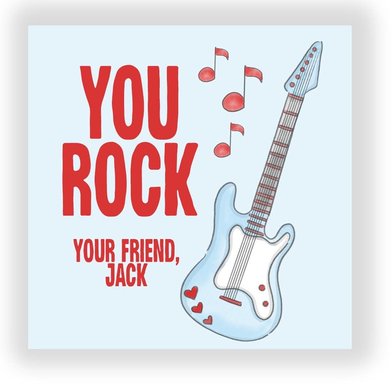 You Rock Valentine - Etsy