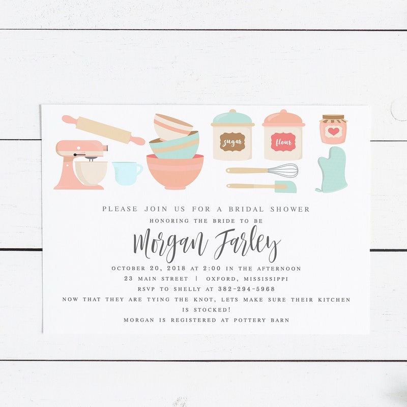 Bridal Shower Baking - Etsy