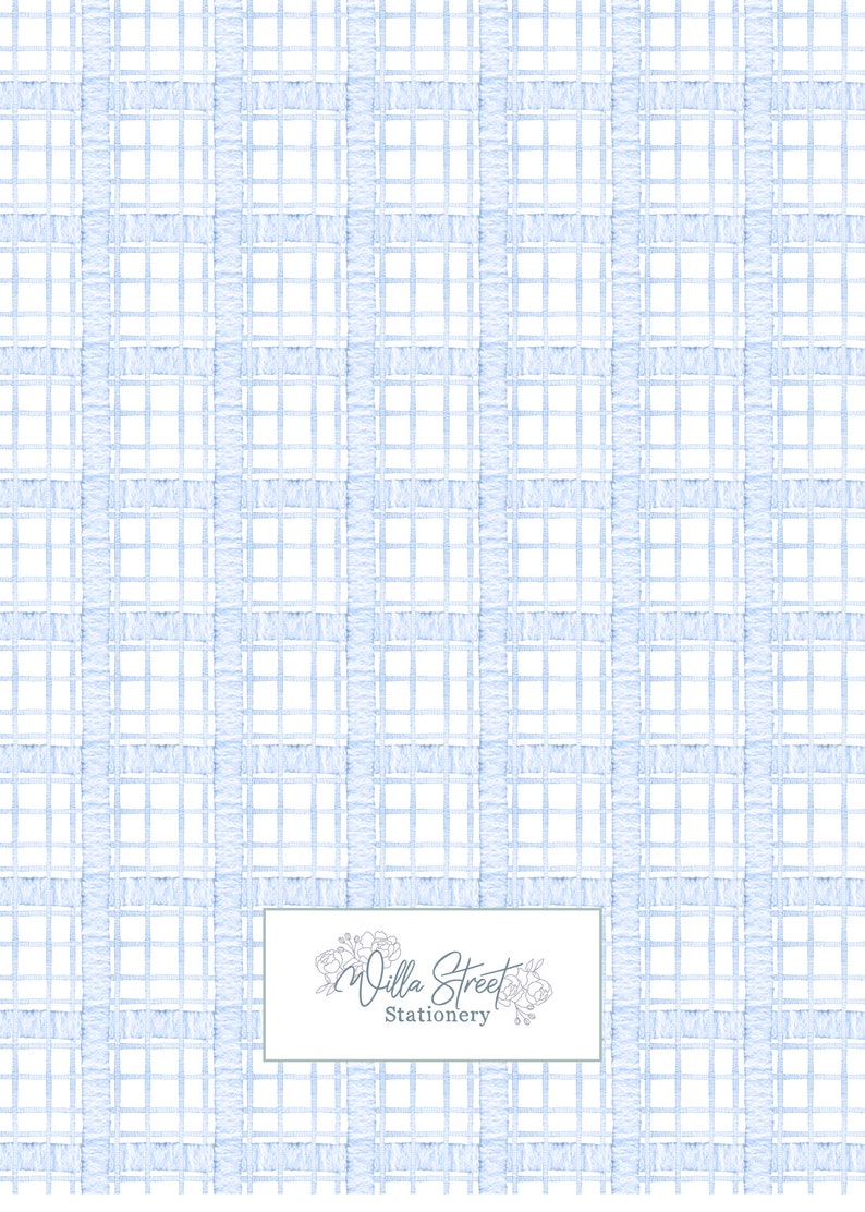 Jane Anne Blue Baby Shower Blue Gingham Baby Shower - Etsy