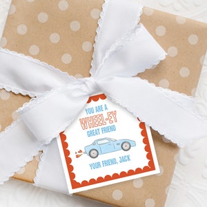 Editable Valentine Cards for Kids, Race Car Valentine Gift Tag, Wheelie ...