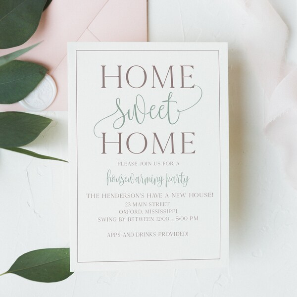 New Home Invitation - Etsy
