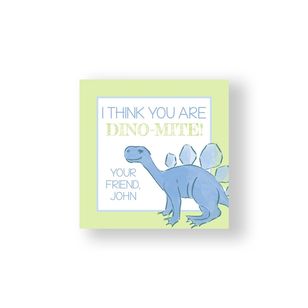 Dinosaur | Dino-mite Valentines Day Card for Kids (digital or Printed ...