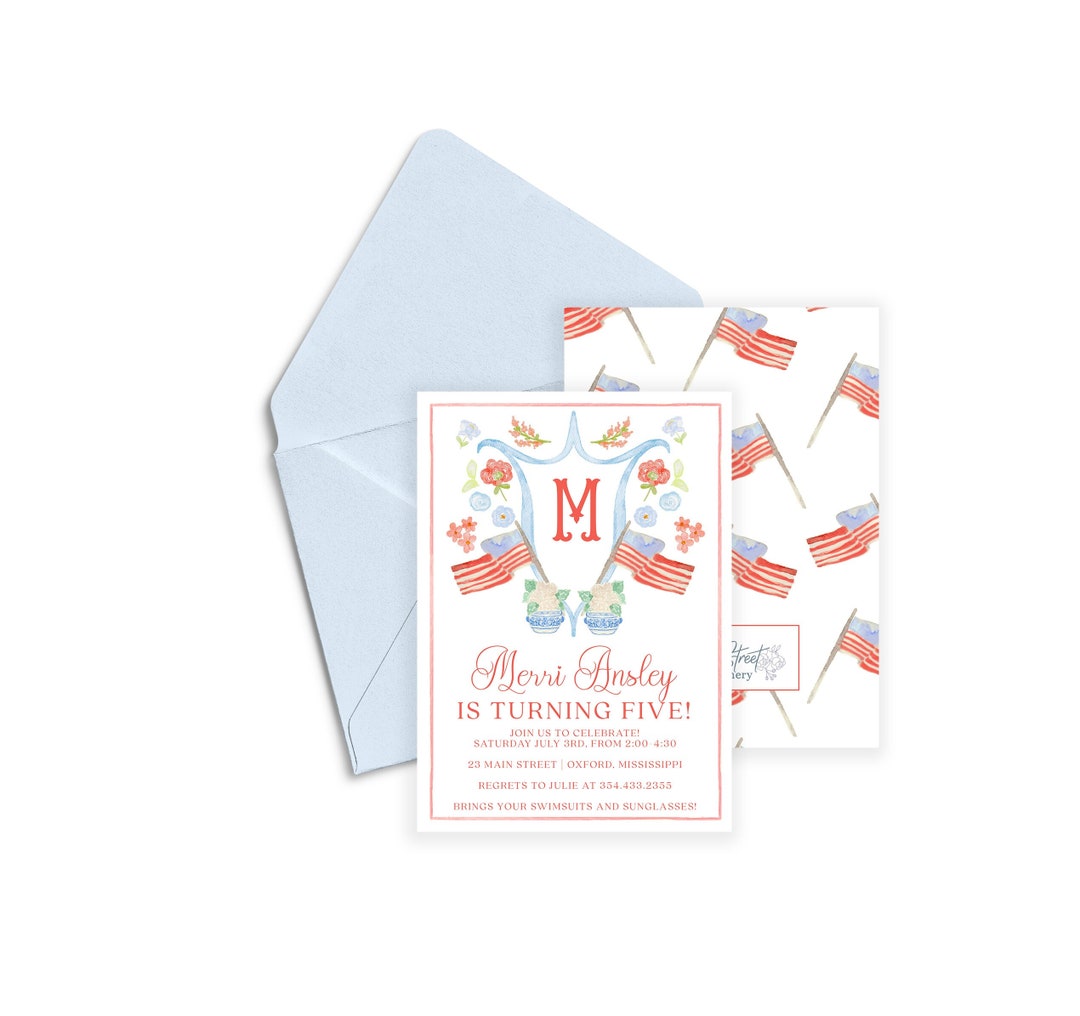 Merri Ansley Printable 4th of July Birthday, Red, White Blue ...