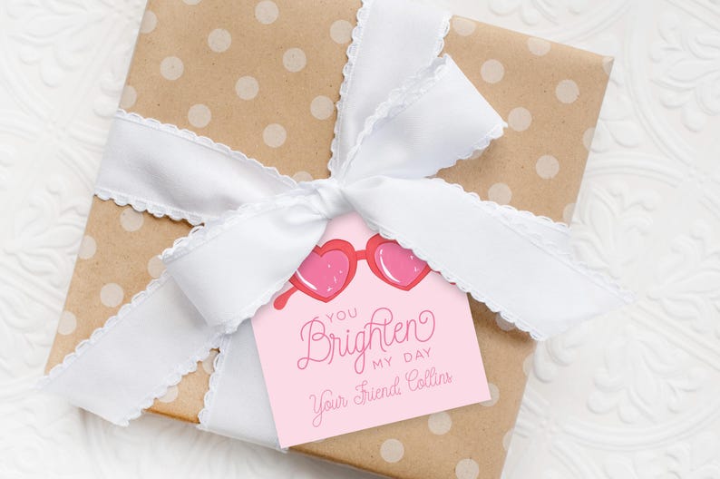 You Brighten My Day Valentine Cards, Heart Sunglasses (digital ...