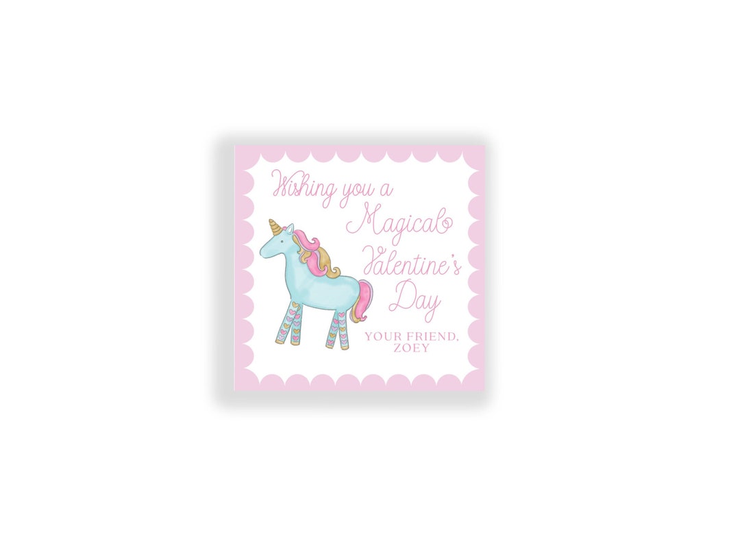 Wishing You a Magical, Valentine's Day Card, Kids School Classroom ...
