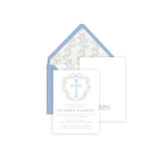 Printable Watercolor Blue Floral Envelope Liner Template, Party ...