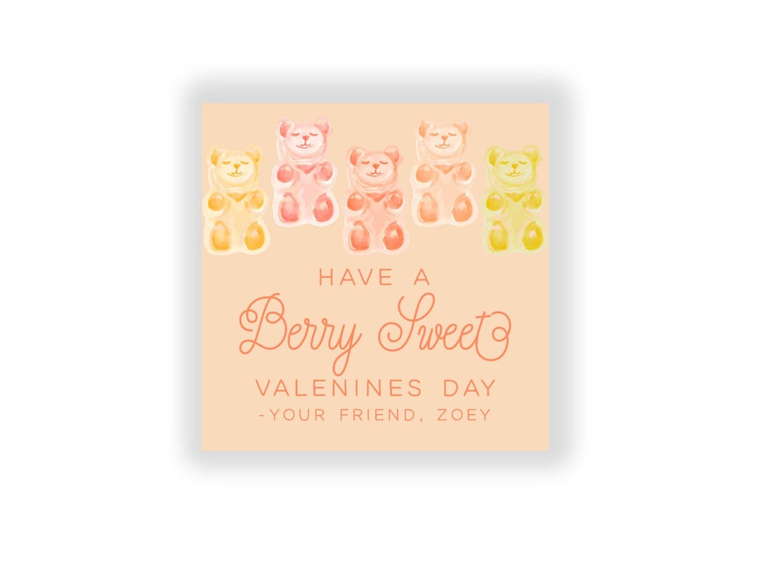 Have a Berry Sweet Valentine Cards for Kids, Theme Valentine Tags ...