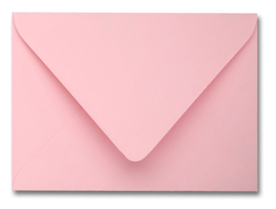 Candy Pink Envelopes Euro Flap Envelopes Wedding - Etsy