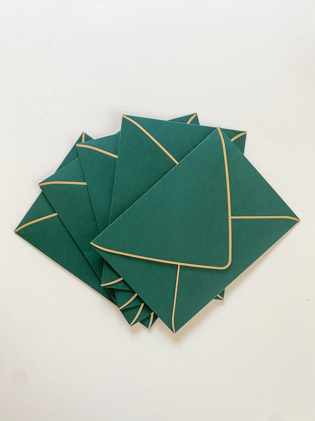 Green and Gold Envelopes, Deluxe Envelopes, Luxury Envelopes, Emerald ...