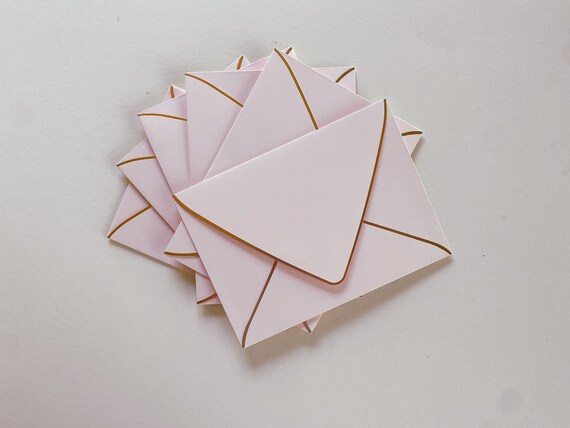 Pink and Blush Envelopes Deluxe Envelopes Luxury Envelopes - Etsy