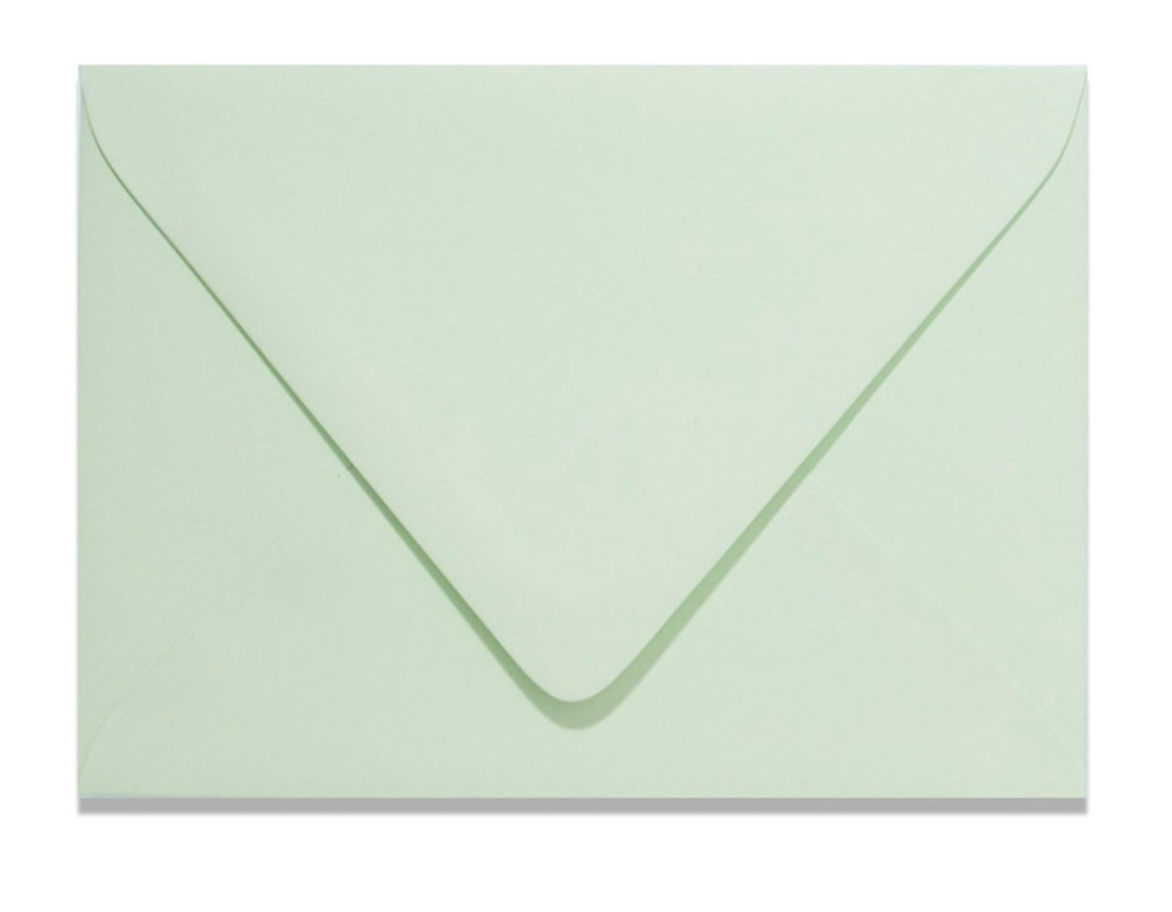 Light Green Envelopes, Euro Flap Envelopes, Wedding Invitations ...