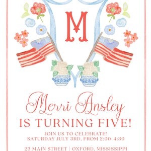 Merri Ansley Printable 4th of July Birthday, Red, White Blue ...