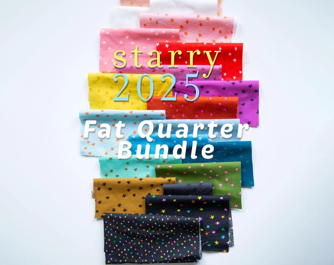 PRE-ORDER July 2025 || Fat Quarter Bundle - New Starry - Ruby Star ...
