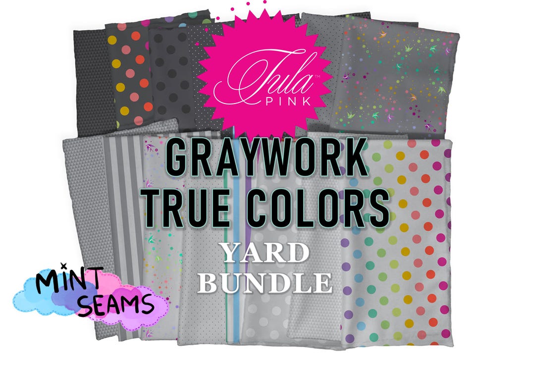 PRE-ORDER October 2025 - Yard Bundle - Graywork True Colors - Tula Pink - Etsy