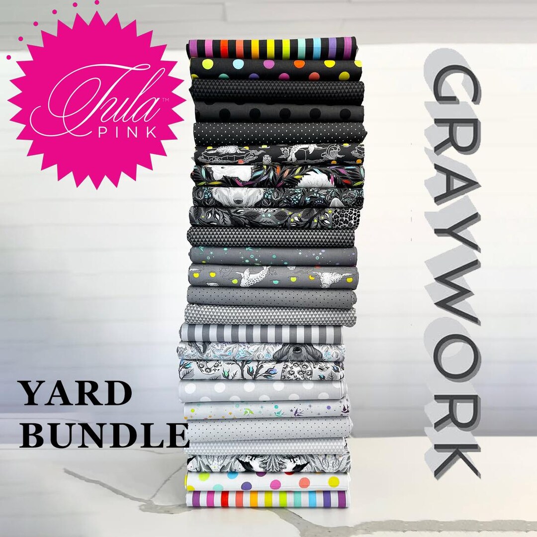 PRE-ORDER October 2025 - Yard Bundle - Graywork + Graywork True Colors - Tula Pink - Etsy