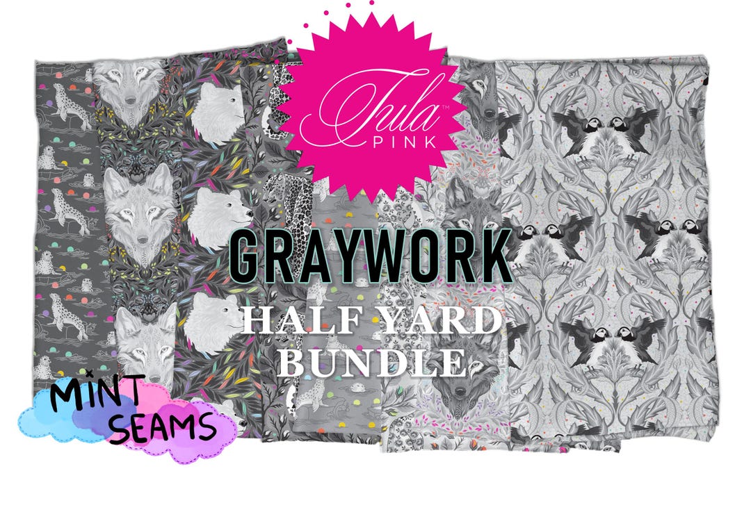 PRE-ORDER October 2025 - Half Yard Bundle - Graywork - Tula Pink - Etsy