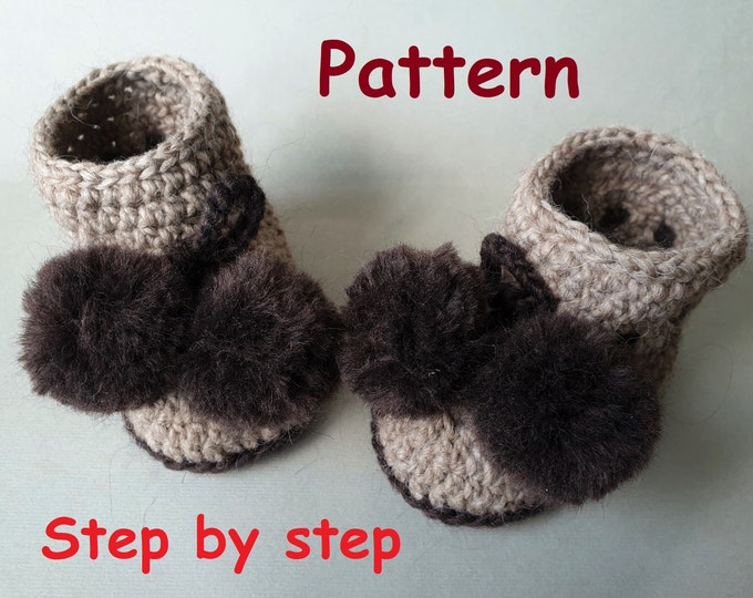 Knitting Pattern PDF File Winter Baby Boots 0-6/6-12 Months - Etsy Canada