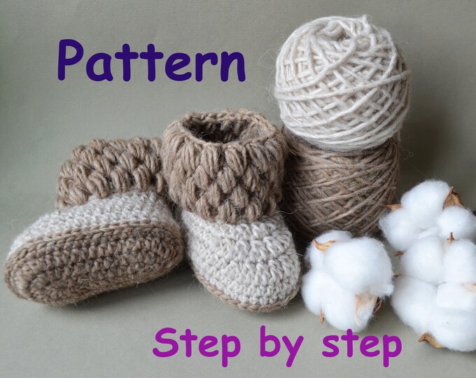 Knitting Pattern PDF File Winter Baby Boots 0-6/6-12 Months - Etsy Canada