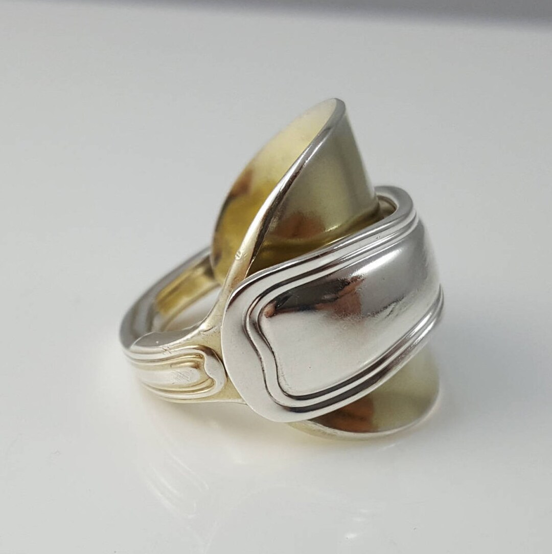 Wide Ring Gold Rings, Gold Boho Ring Gift, Gold Ring Boho Rings, Gold ...