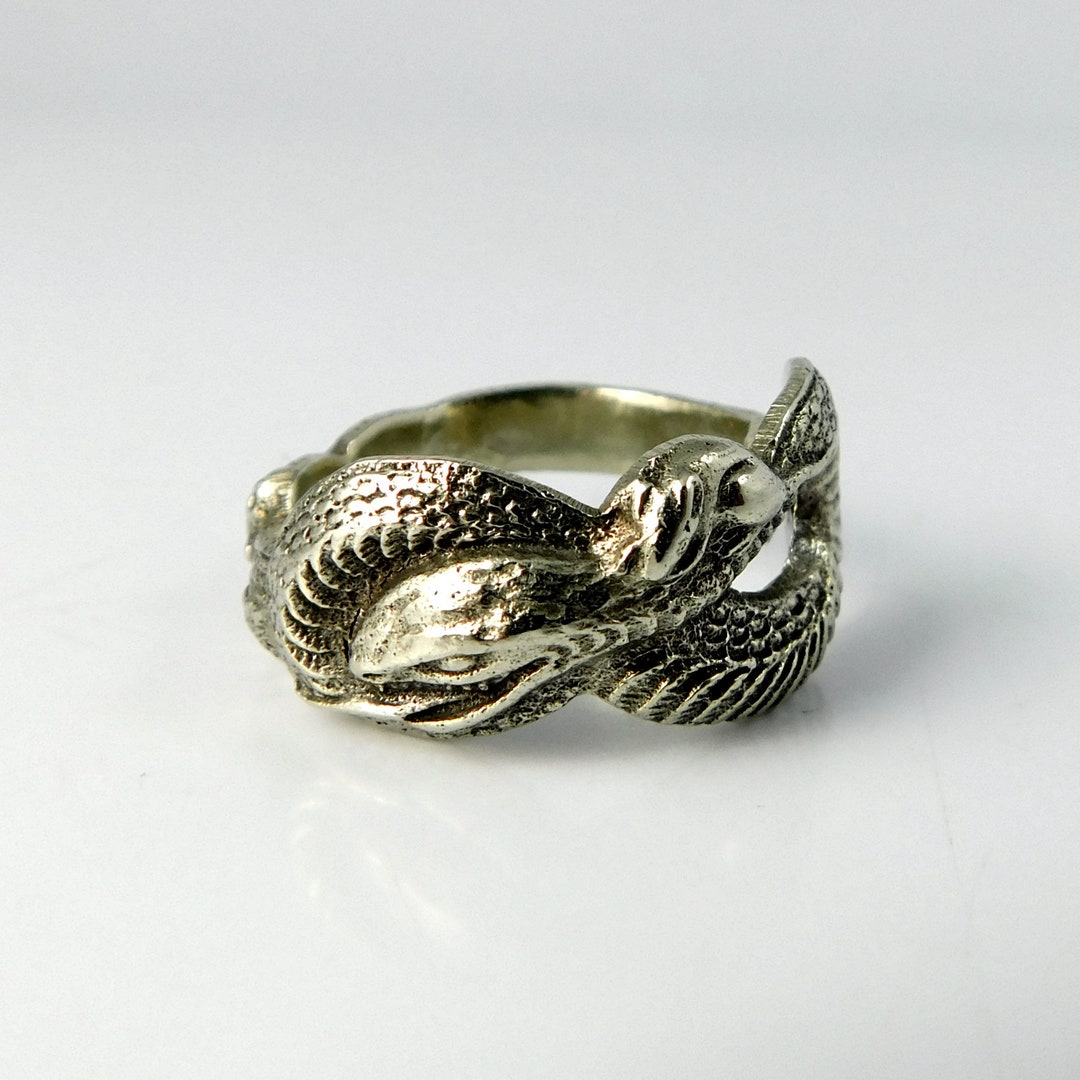 Snake Ring, Men's Ring Unique Gift, Dragon Ring, Zodiac Ring, Unique ...