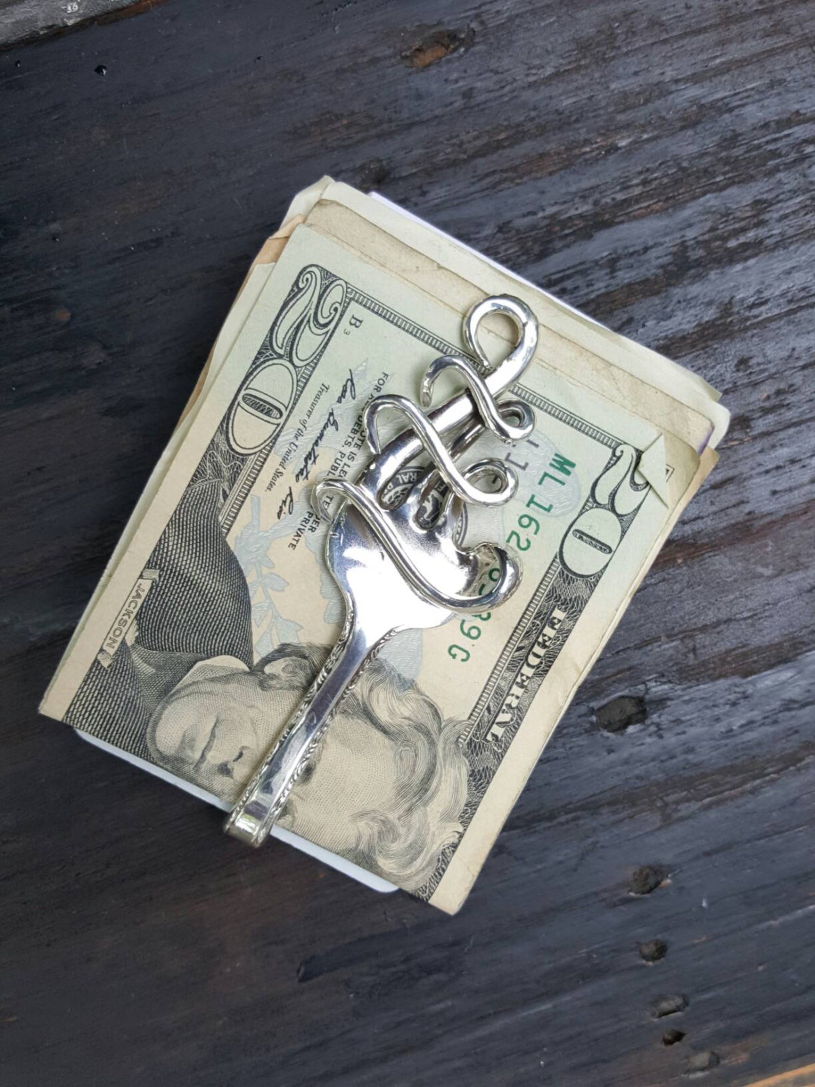 Minimalist Money Clip Handmade Credit Card Holder Minimalist | Etsy