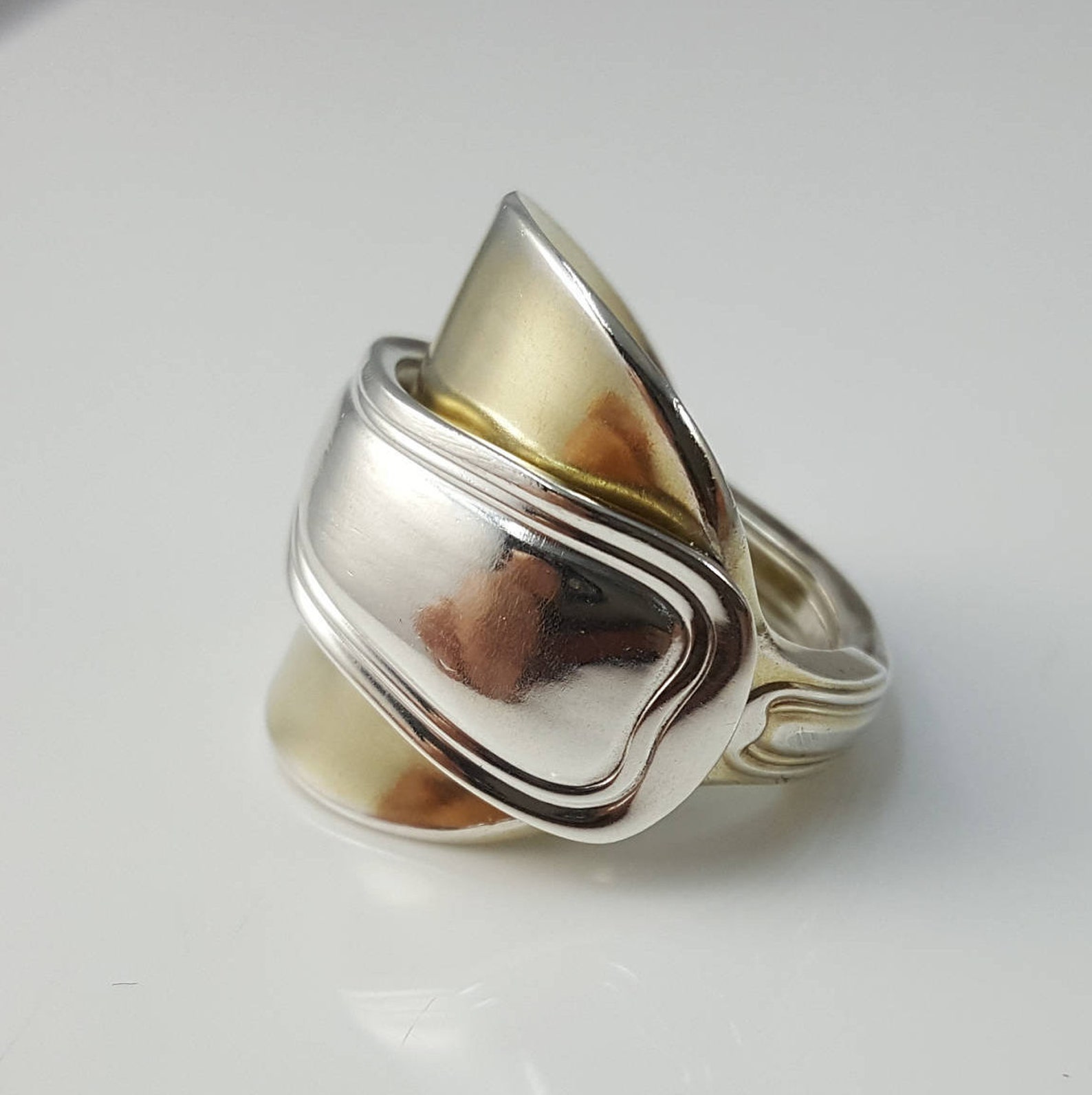 Wide Ring Gold Rings Gold Boho Ring Gift Gold Ring Boho - Etsy